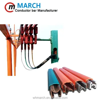 Insulated Conductor Rail Current Collector For Crane With Collector ...