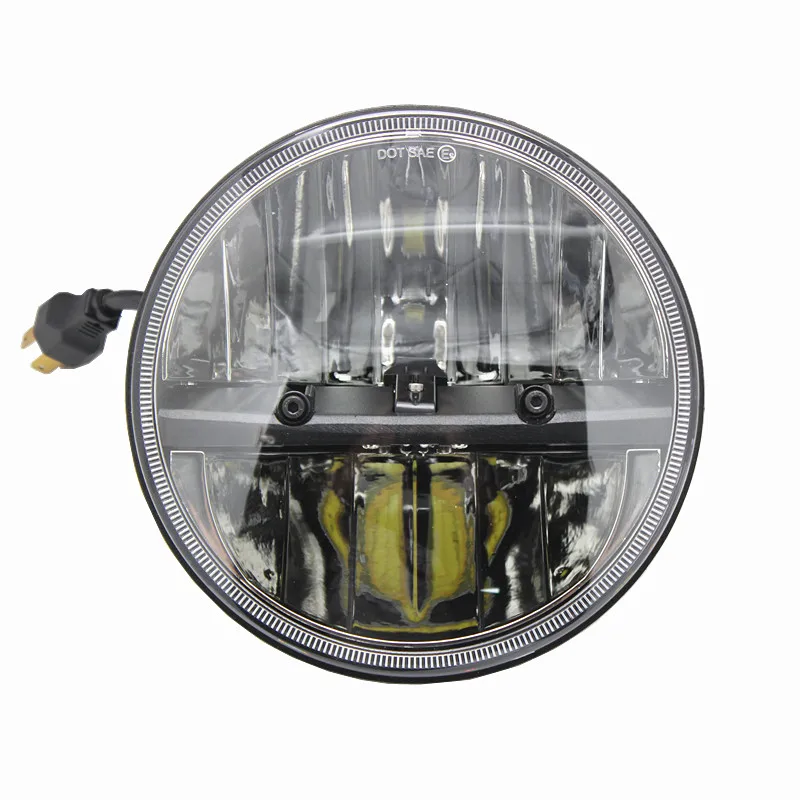 Car 7" Inch Round LED Headlight Hi-Low Beam Kits for Jeep