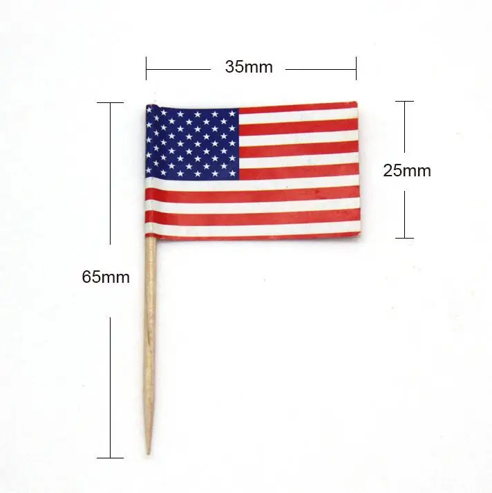 United Kingdom British Toothpick Flags Small Mini Stick Cupcake Toppers ...