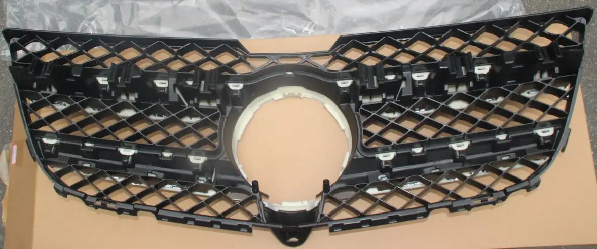 Mercedes GLK X204 Front Grille - Chrome Mesh with Camera Hole