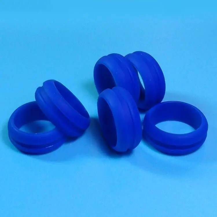 Debossed Silicone Wedding Ringsrubber Line Thumb Ringssilicone Rings