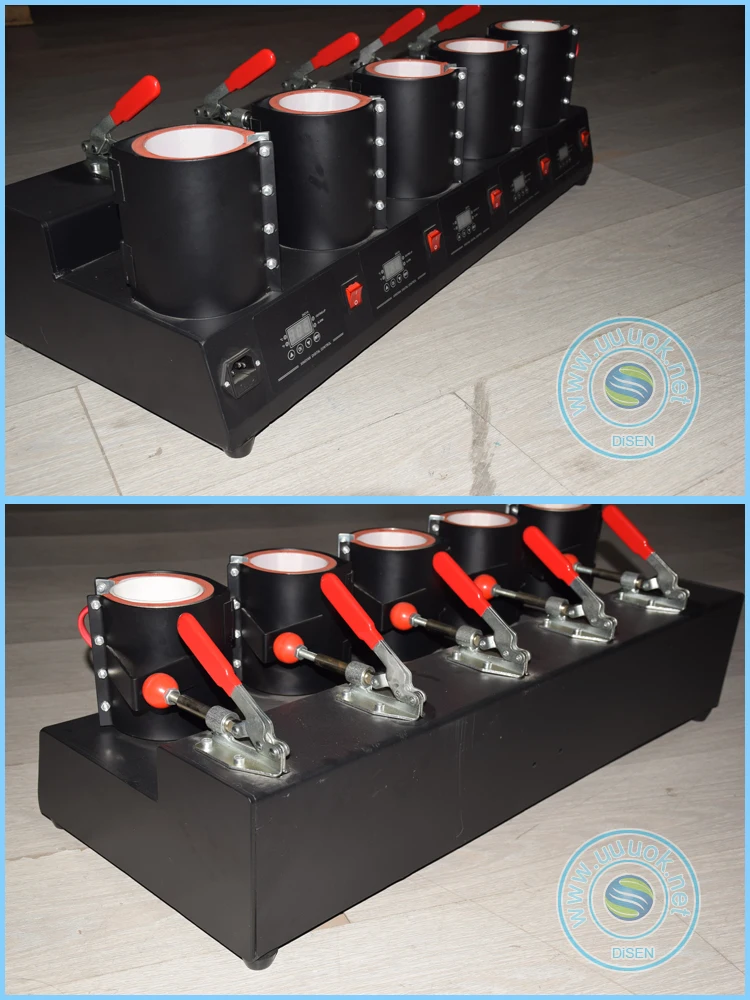 Five Station Heat Transfer Cup Printing Machine Ceramic Color Changing ...