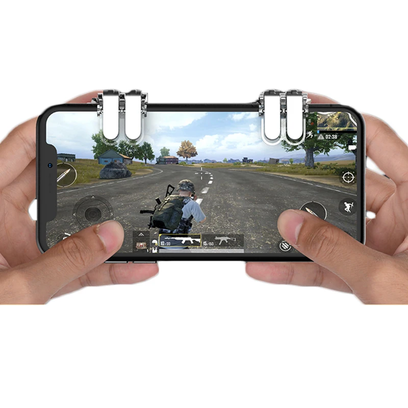 1pair W6 New Six-finger Phone Gaming Trigger L1 R1 Shooter Controller ...