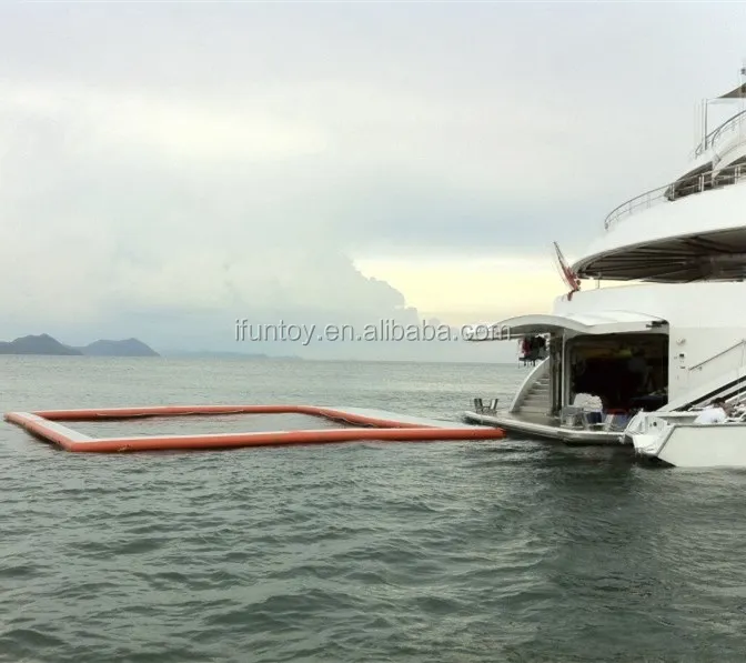 Inflatable Floating Pool with Net - Enhance Your Boating Experience