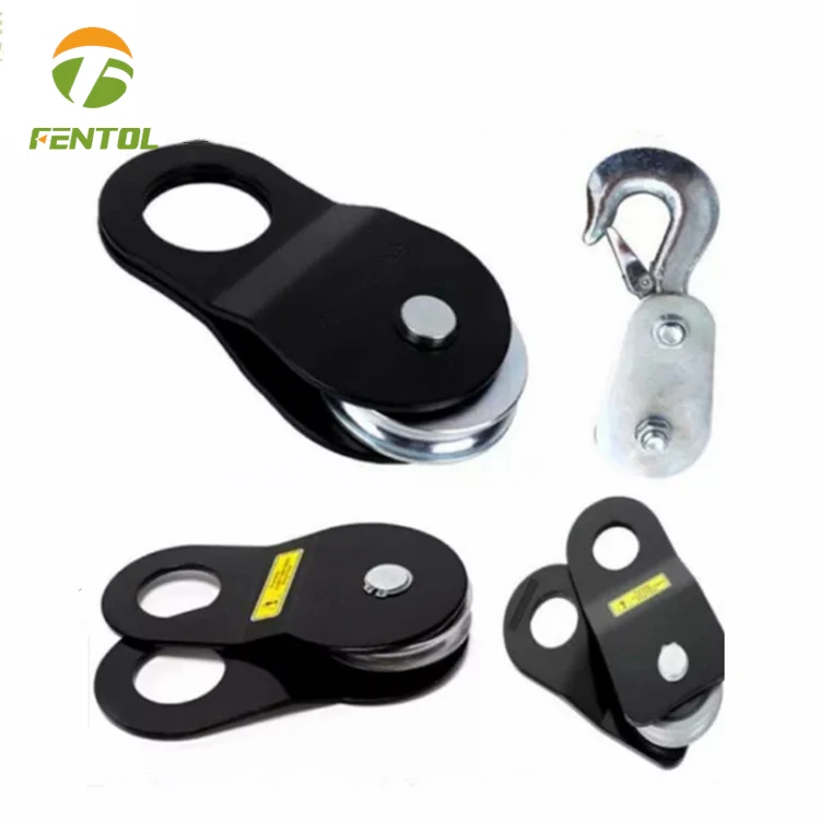 Heavy Duty Winch Snatch Block Pulley Off Road 4x4 Recovery 4 8 10 Ton ...
