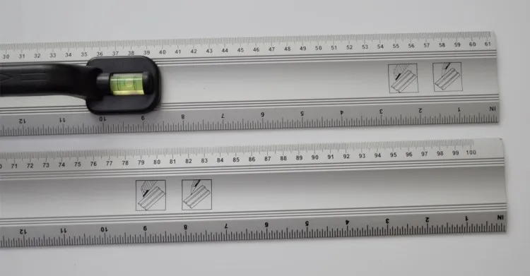 60cm & 100cm Metal Cutting Rulers - Durable & Eco-friendly