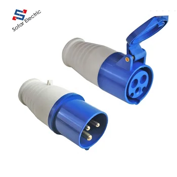 Ip44 110v~130v 3p 16a Male Female Industrial Plug And Socket - Buy ...