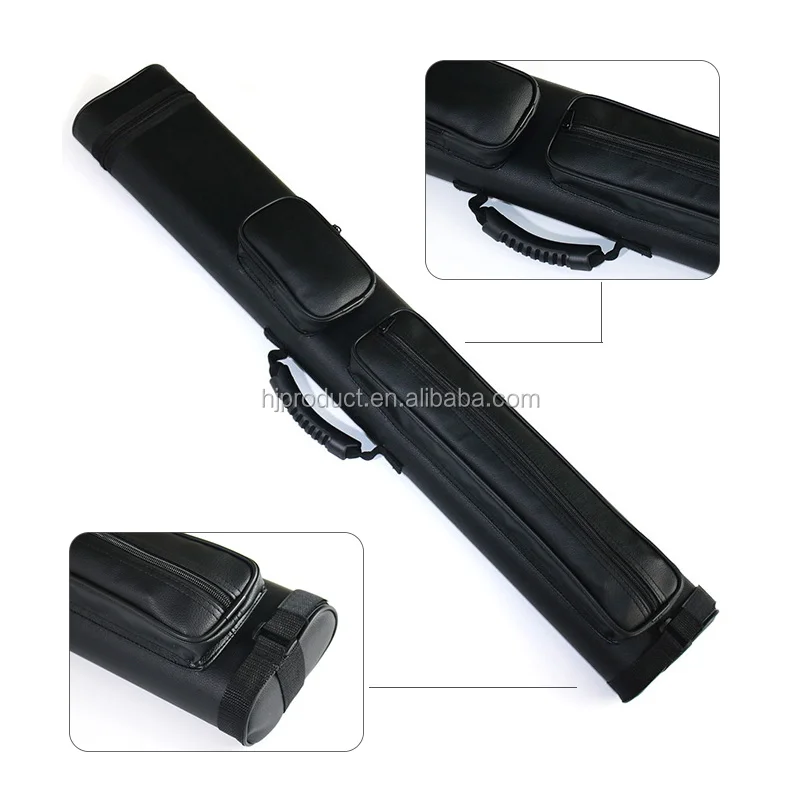 Black Color 2 Butt 4 Shaft Cue Case 2x4,Comfort Shoulder Strap,Portable ...