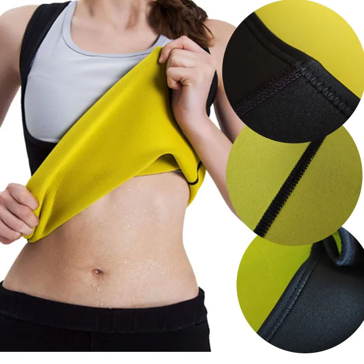 Women's Body Shaper Hot Sweat Workout Slimming Vest Fat Burner Neoprene ...