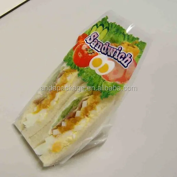Custom Triangle Sandwich Packaging Bag/sandwich Bag Bopp Plastic Bags ...