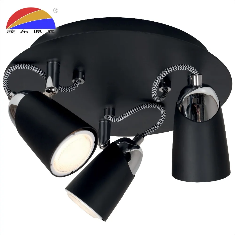 3 Heads Ways 3-light Decorative Ceiling Spot Lights Adjustable ...