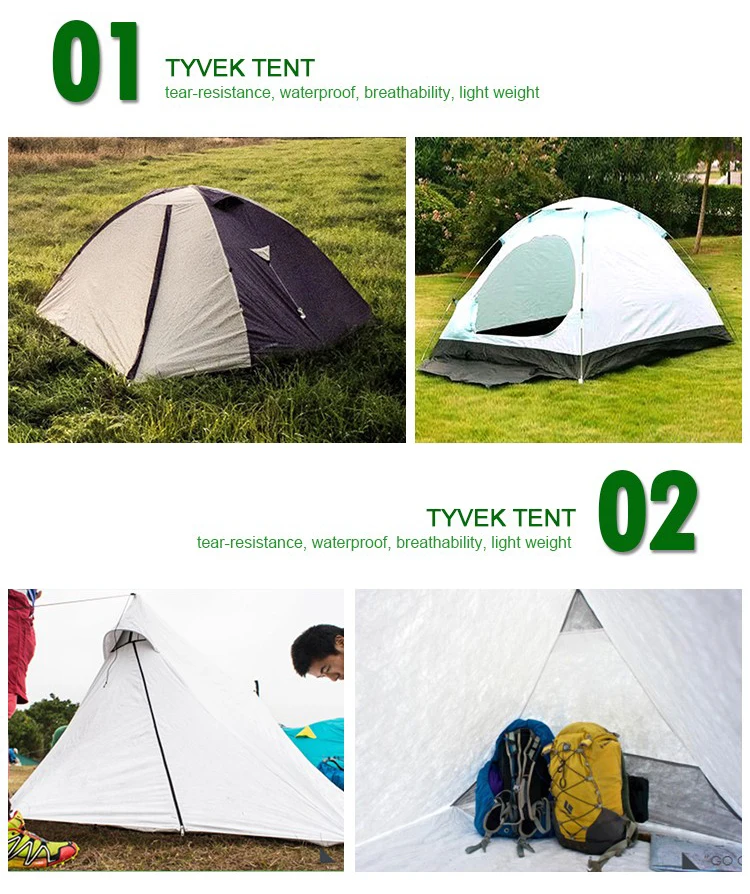 Factory Outdoor Waterproof Eco-friendly Dupont Tyvek Pop Up Tent Bivvy ...
