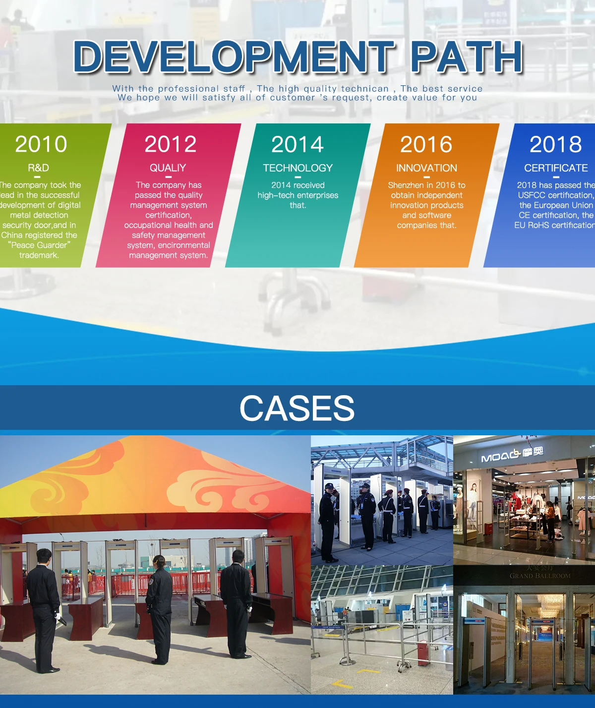 Shenzhen Peace Guarder Technology Co., Ltd. - Walk Through Metal ...