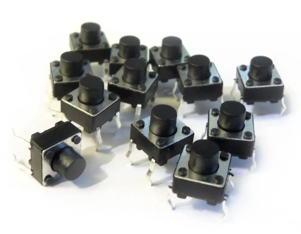 Push Button 6x6mm Mini Micro Tact Switch For Connecting Electrical ...