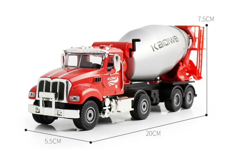 Wholesale Diecast Concrete Pump/ Concrete Mixer/cleaning Truck Model ...