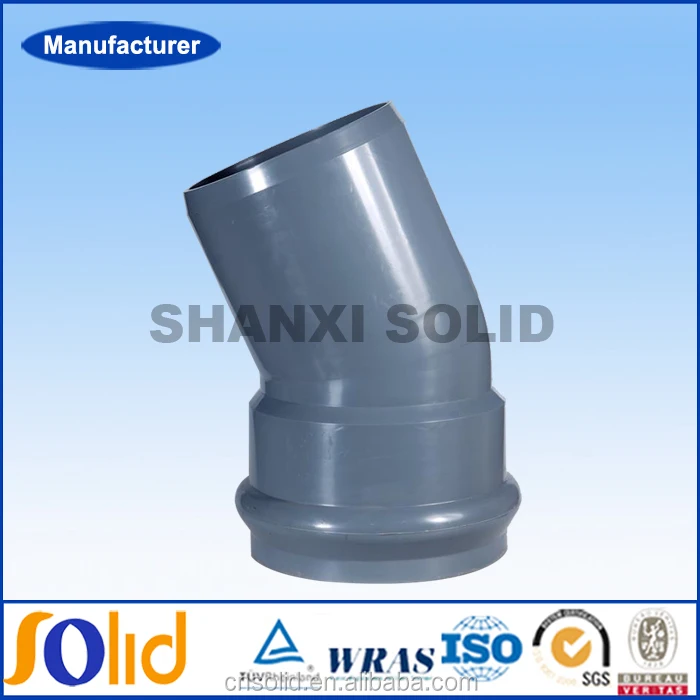 Conexiones De Tubo De Plástico De Pvc Codo 45 Grados Para Agua - Buy ...