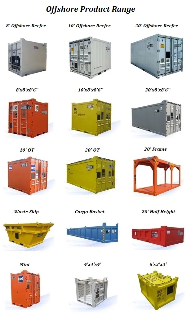 DNV 2.7-1 Standard Container 4ft 5ft 8ft 10ft 20ft 27ft 33ft 52ft 60ft ...