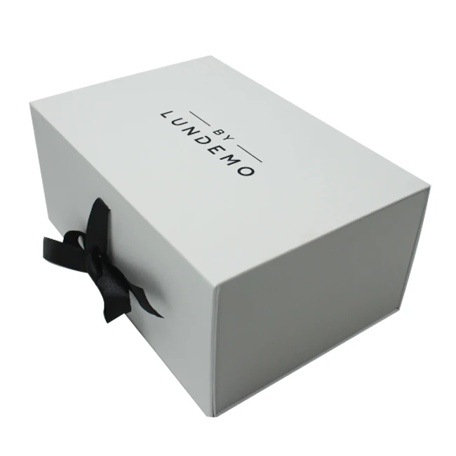 Square Print Storage Shoes Foldable Box Custom Logo White Paper ...