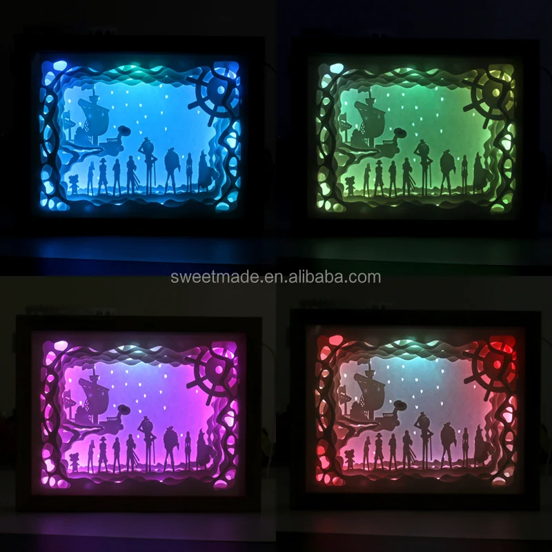 3D Paper Cut Shadow LED Art Frame: Illuminate Your Photos