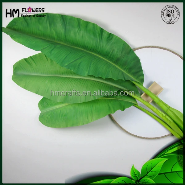 Artificial Banana Leaves Real Touch Latex Leaf - Buy Artificial Banana ...