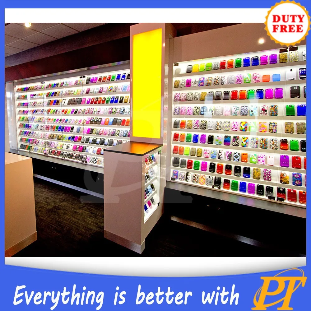Free Standing Cell Phone Store Fixtures Displays Mobile Phone Cabinets ...