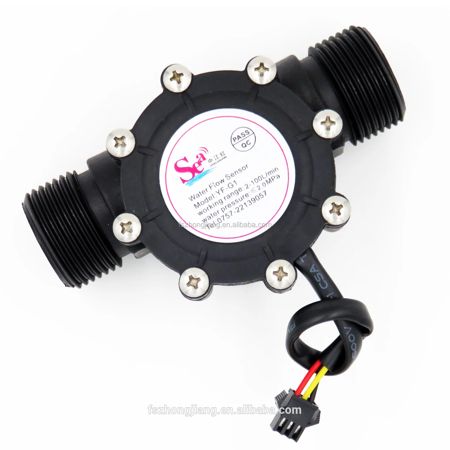 Sea Yf-g1 Dn25 Pipe Water Flow Sensor Hall Sensor Meter Flowmeter ...