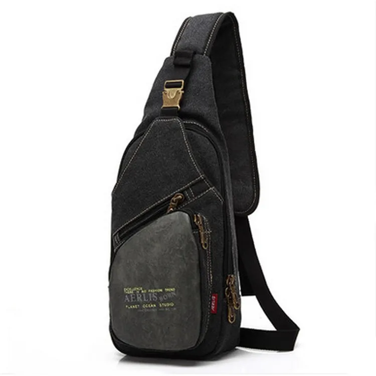 New Arrival Mens One Shoulder Strap Triangle Backpack Chest Bag From ...