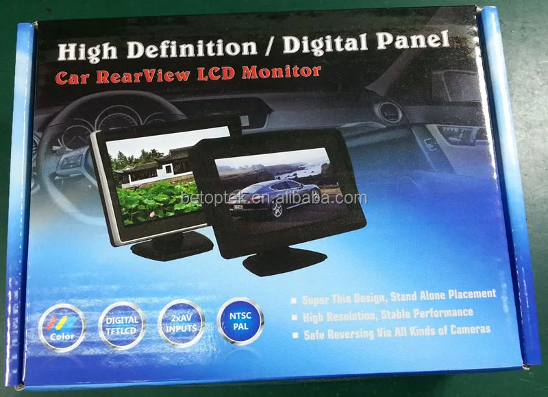 Factory Supply 4.3 Inch Dashboard Digital Tft Lcd Car Monitor For Rear ...