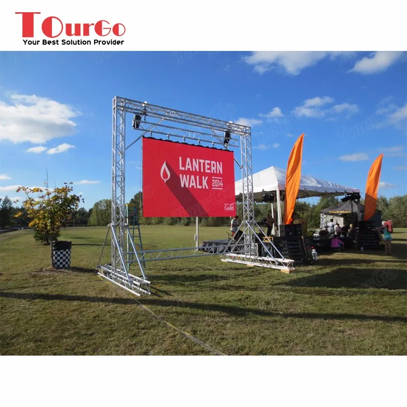 Led Screen Truss Support Led Wall Truss 7mx7m - Buy Led Screen Truss ...