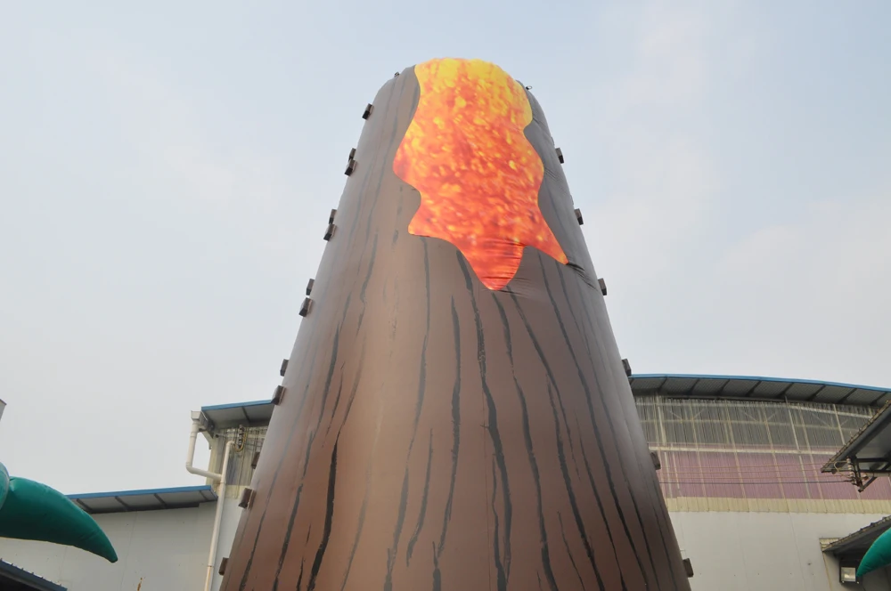 Inflatable Volcano Island Climbing Wall - Fun & Challenge