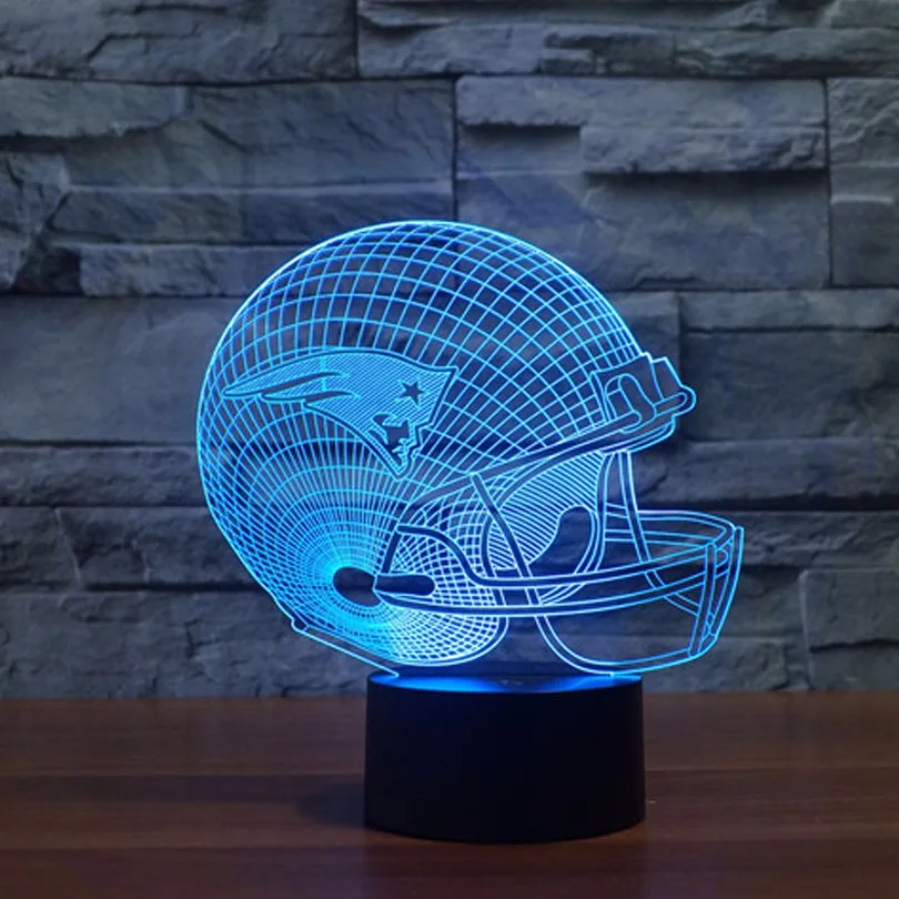 Nfl Team New England Patriots Logo Collection 3d Football Helmet Visual ...