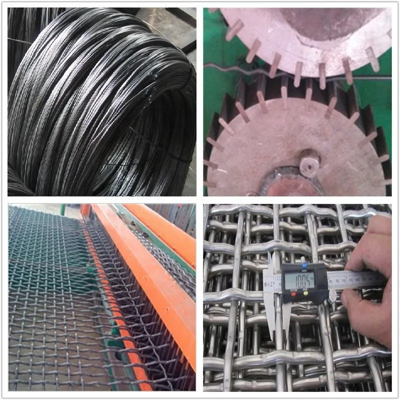 65mn Quarry Sand Gravel Crusher Hooked Vibrating Sieve Screen Mesh For ...