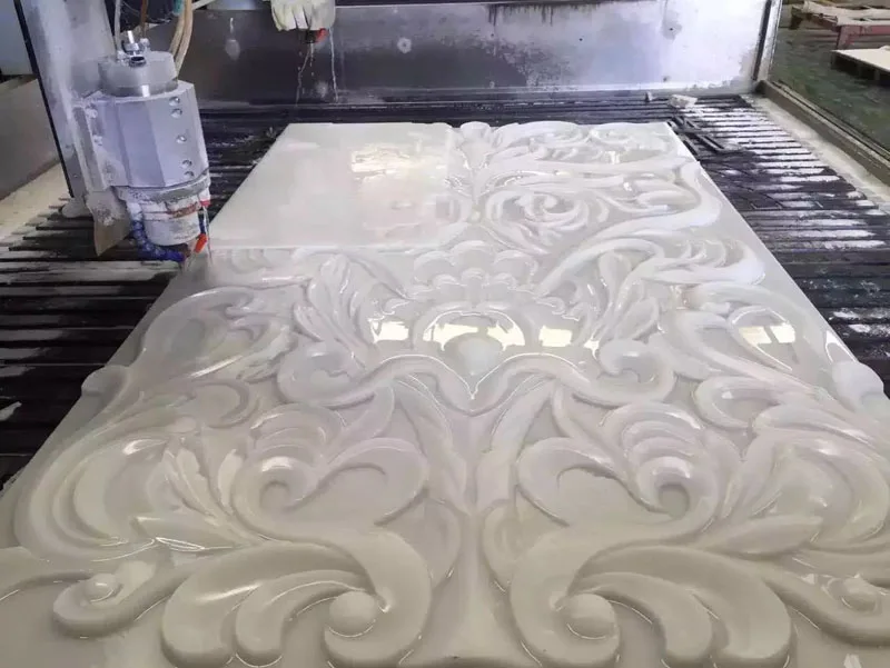 Wall Design Waterjet Marble Stone Carving Patterns