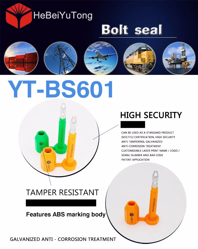 Iso Custom Logistics High Safety Security Bolt Truck Lock Seal Strip ...