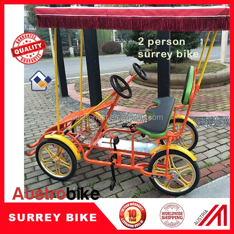 Two Person Surrey Bicycle With Additional Seat With Roof And Led For ...