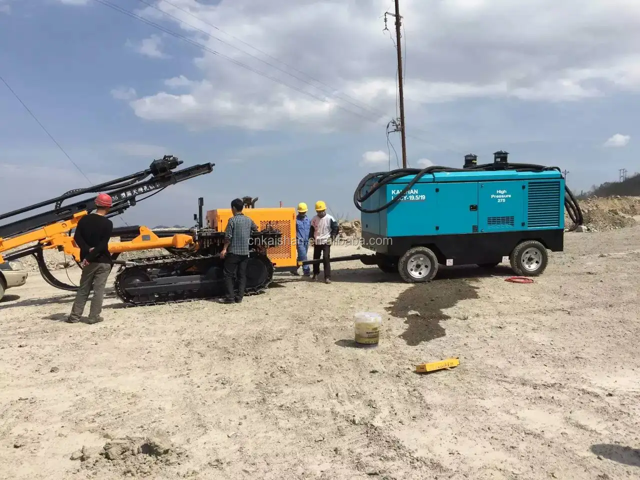 Open Pit Mine Application Down The Hole Blasting Hydraulic Small Rock ...