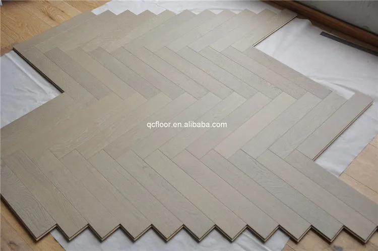 Herringbone Fishbone Grey Tile Oak Engineered Wood Flooring - Buy ...