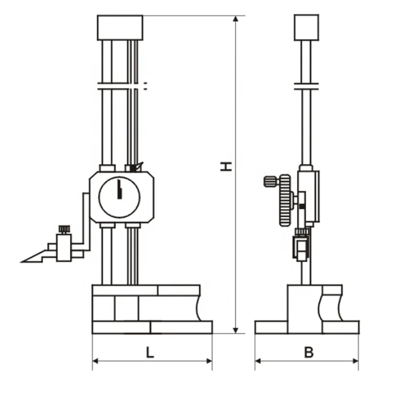 Two-beam Vernier Dial Height Gage - Buy High Gage,Dial Height Gauge,Two ...