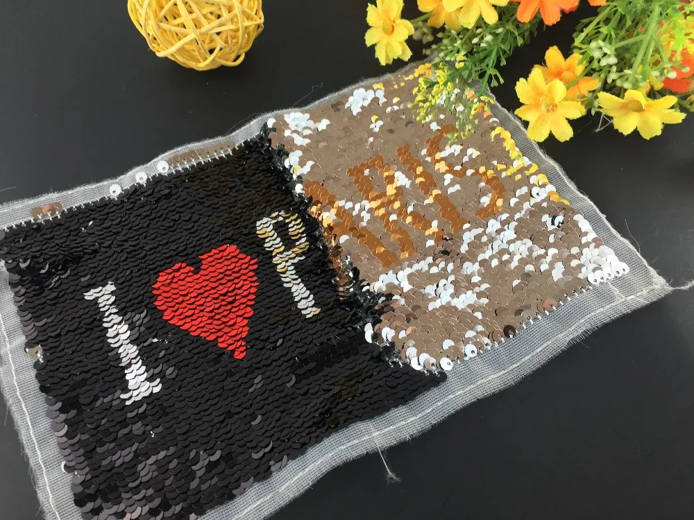 Custom Sequin Patch Reversible Sequin Patches For Clothing - Buy ...