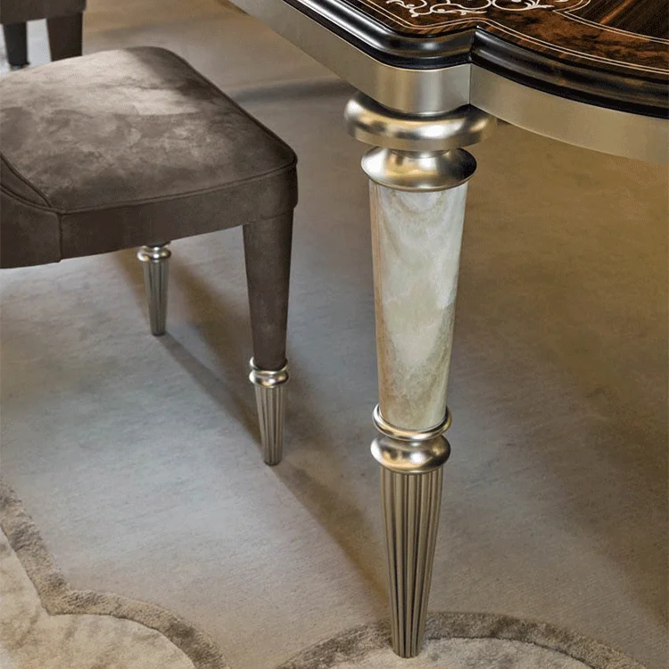 Marble Table For 6 Seter Lobby Furniture Glass Table Contemporary ...