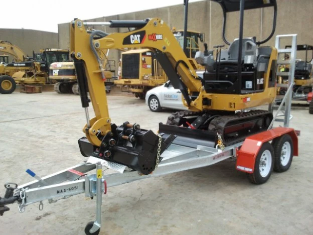 2000kgs Mini Excavator Trailer - Buy Mini Excavator Trailer,Excavator ...