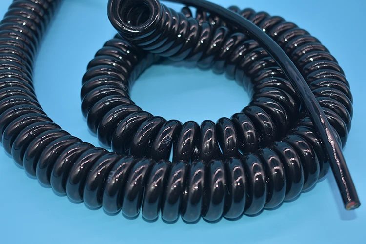 2 Core 3 Core 4 Core 5 Core 6 Core 7 Core Pvc/pu Spiral Cable,Spiral ...