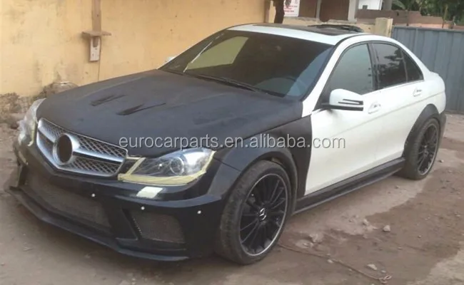 C63 Black Series Body Kits Style Fit For C-class W204 C63 2011y Sedan ...