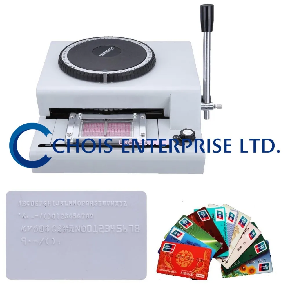 High Quality 72 Characters Customize Embossing Machine For Pvc Card ...