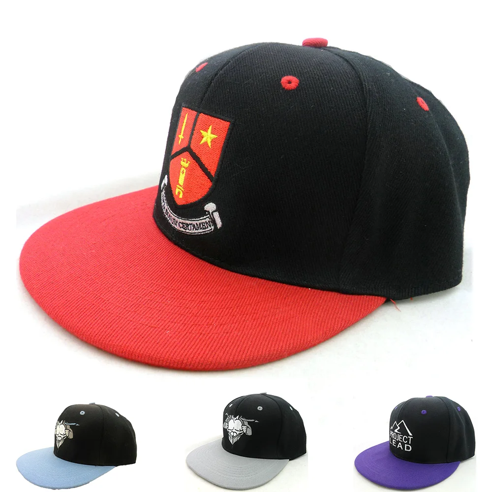 Plain Blank Nylon Rope Snapback Cap Hat Leather Snapback - Buy Leather ...