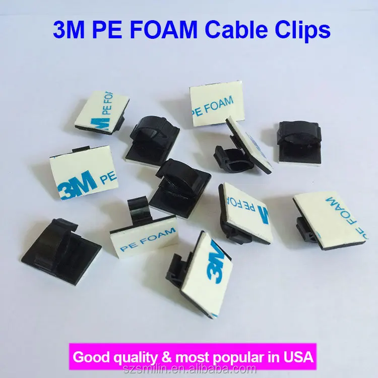 Pa66 Wire Rope Clip Type And Plastic Material Cable Clip With 3m Pe ...