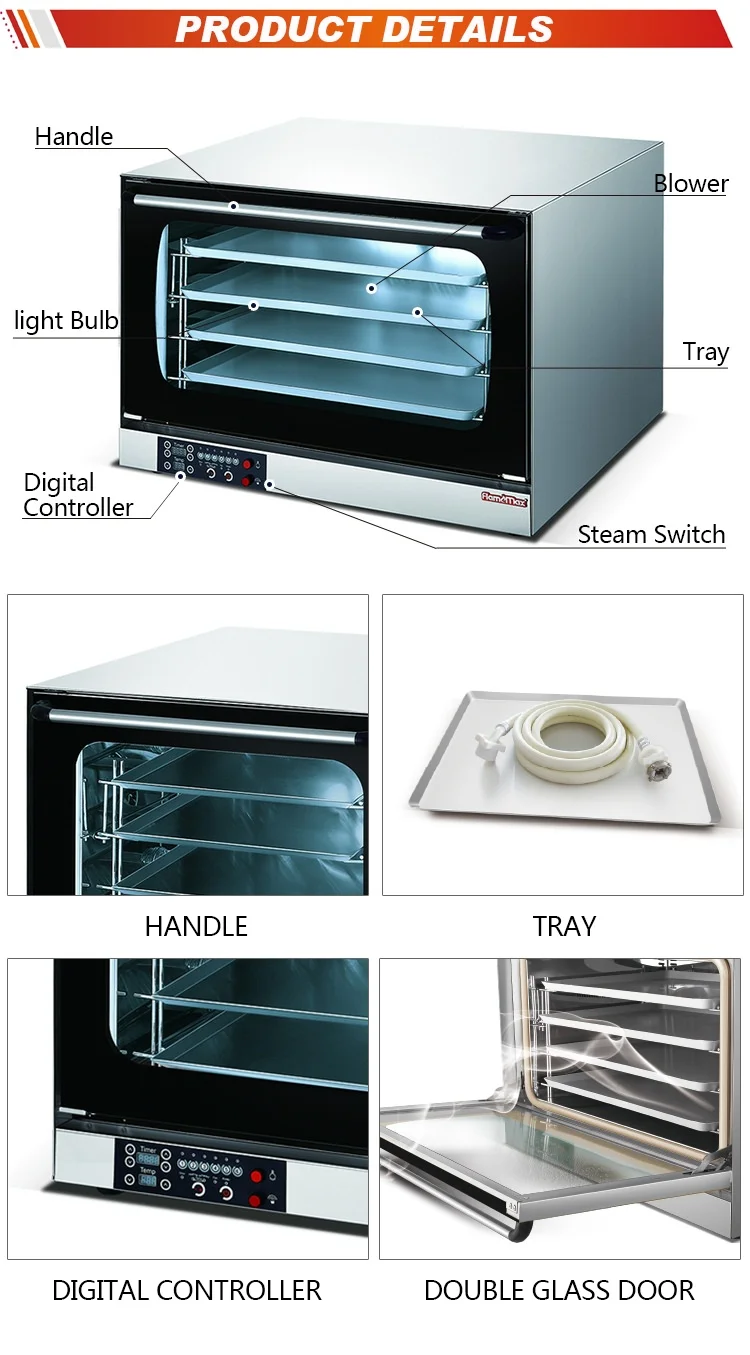 220V Electric Convection Oven - High Productivity Baking