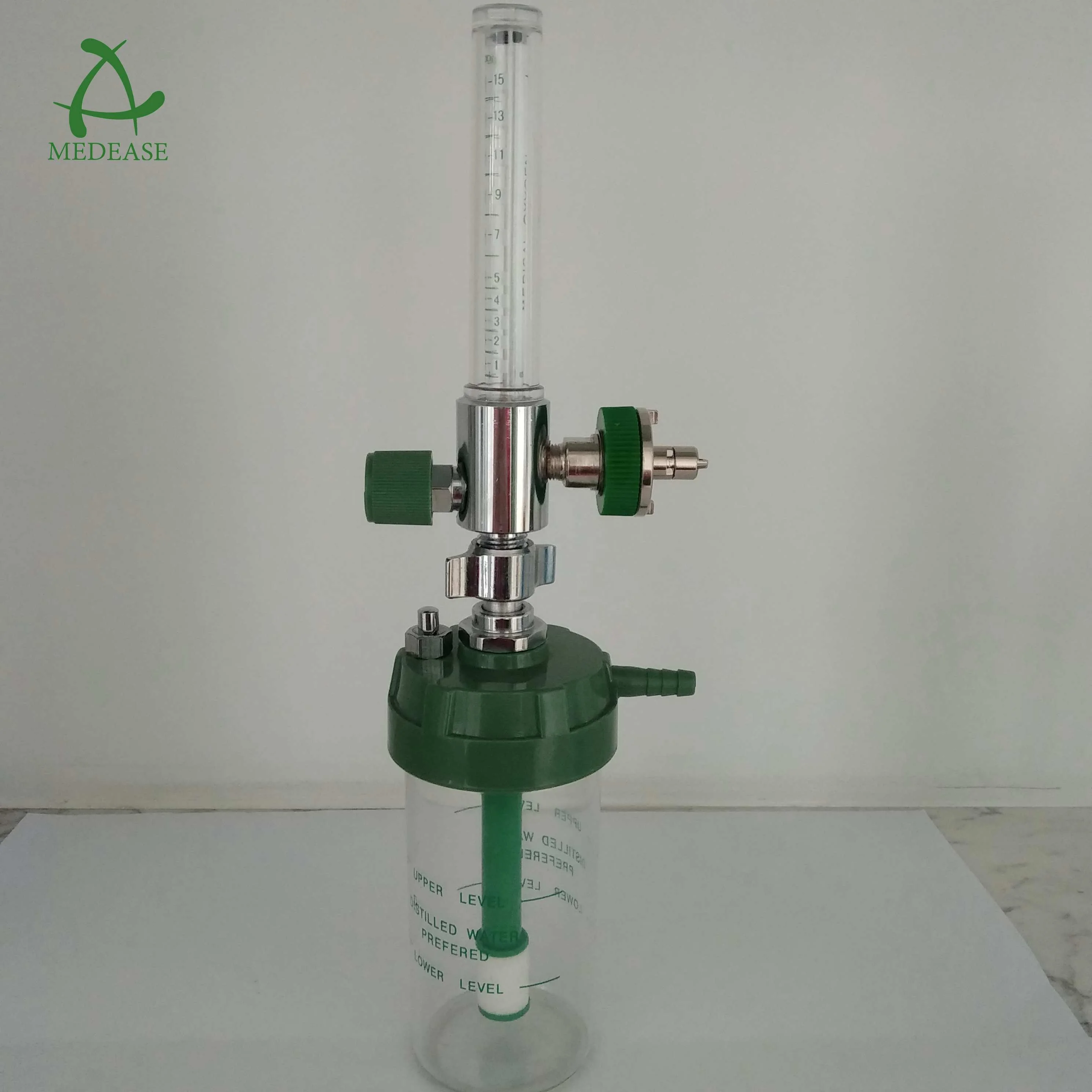 Medical Oxygen Flowmeter with Humidifier Bottle Ohmeda Adapter Wall