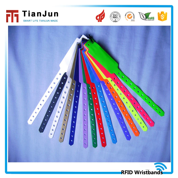 Disposable Rfid Pvc Bracelet Cheap Vinyl Wristband Ticket For Concert ...