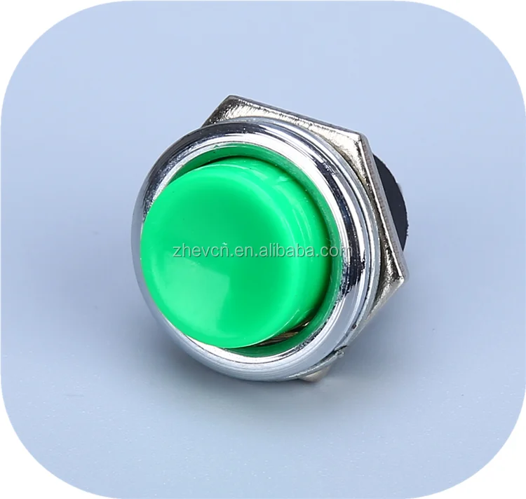 Green Button Momentary PUSH SWITCH with Normally Open 16mm